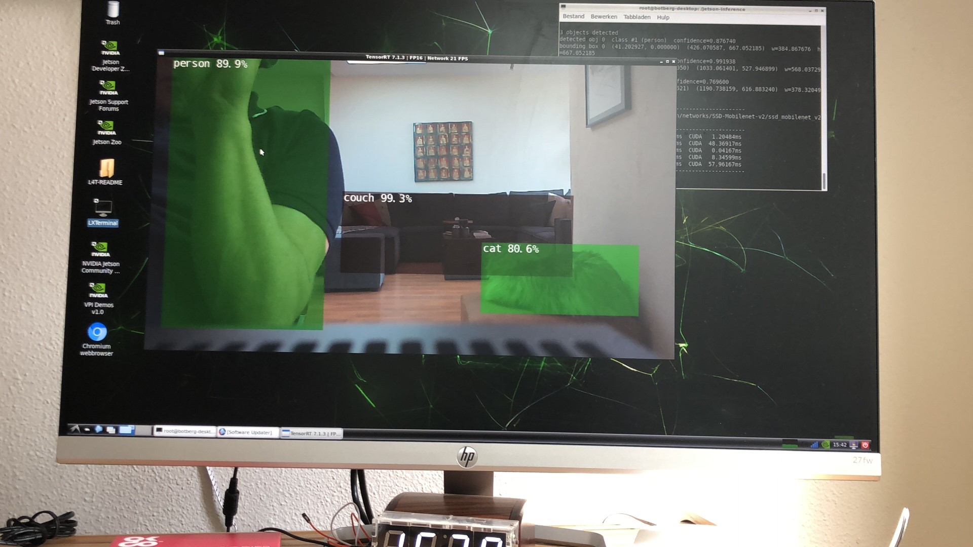 Eerste ervaringen met Artificial Intelligence (AI) op het NVidia Jetson ...