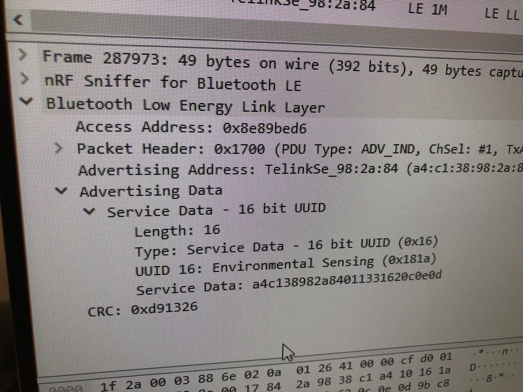 Bluetooth BLE sniffer – onderscheppen, transformeren en analyseren van ...