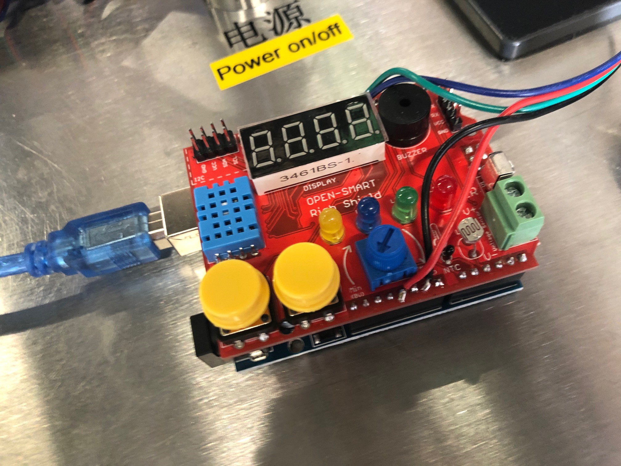 Object counter Arduino – feedback via display, audio en LEDs – BotBerg