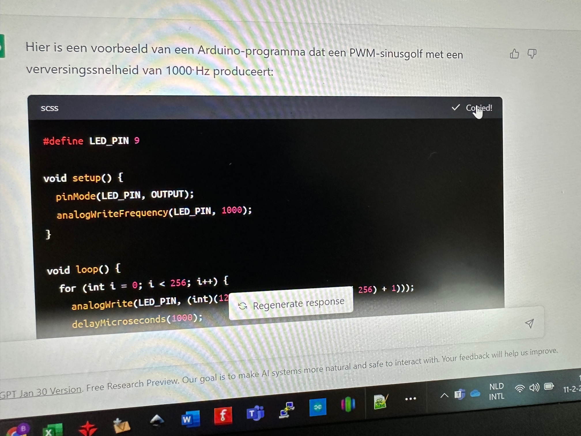 ChatGPT geautomatiseerde Arduino codeschrijver : Proof of Concept ...